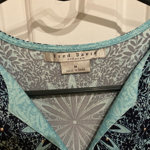 Fred David | Tops | Fred David Stretch Top | Poshmark